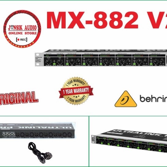 Jual BEHRINGER ULTRALINK MX882 V2 ULTRA FLEXIBLE 8 CHANNEL SPLITTER ...