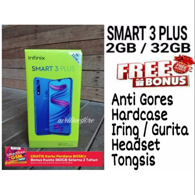 Jual Infinix Smart 3 Plus RAM 2GB ROM 32GB Triple Camera Garansi Resmi ...