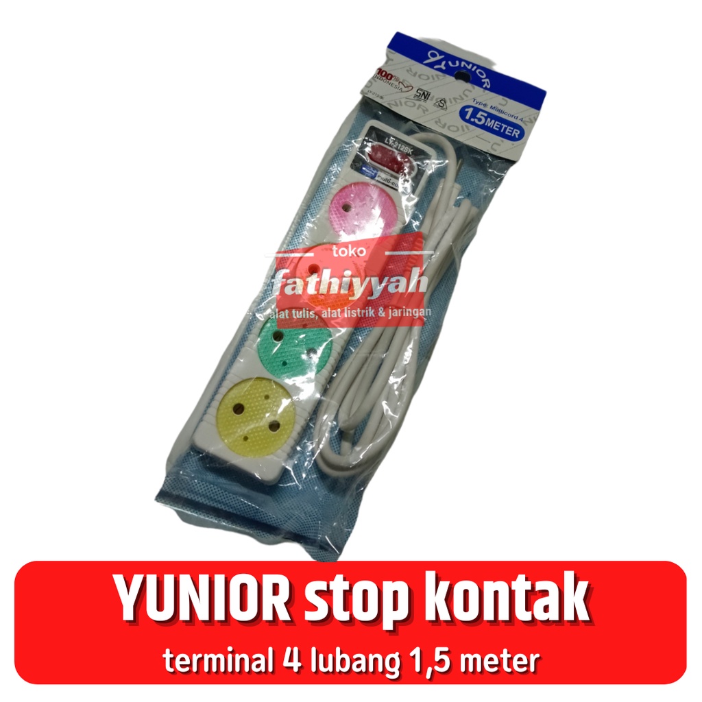 Jual LOYAL YUNIOR terminal stop kontak 4 lubang 1,5 meter + sakelar ...