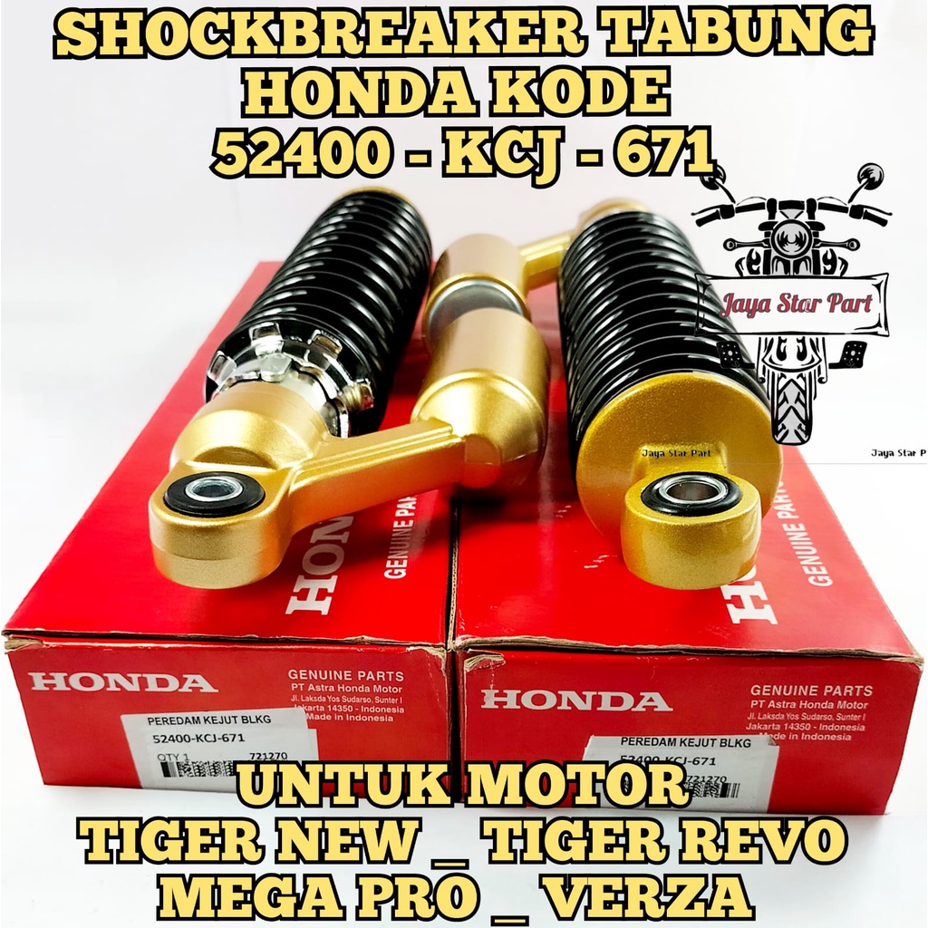 Jual ORI ASLI Shockbreaker Belakang Honda Tiger Revo / Tiger New Kualitas Asli Original (Kode ...