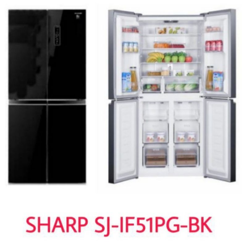 Jual KULKAS SHARP 4 PINTU SJ 51 IF51 IF51PG CG | Shopee Indonesia