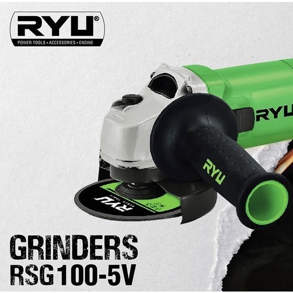 Jual RYU Mesin Gerinda Tangan/Angle Grinder Variable 4" RSG 100-5V | Shopee Indonesia