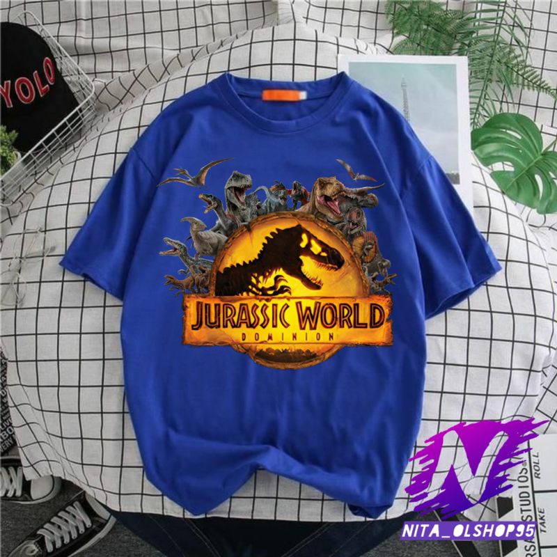 Jual jurassic world kaos anak dinosaurus jurasic wold baju T Rex ...