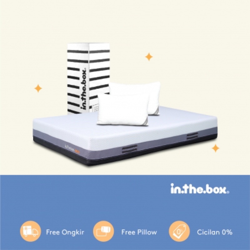 Jual Kasur Spring Bed Orthopedic IN THE BOX Dash - FREE Bantal | Shopee ...