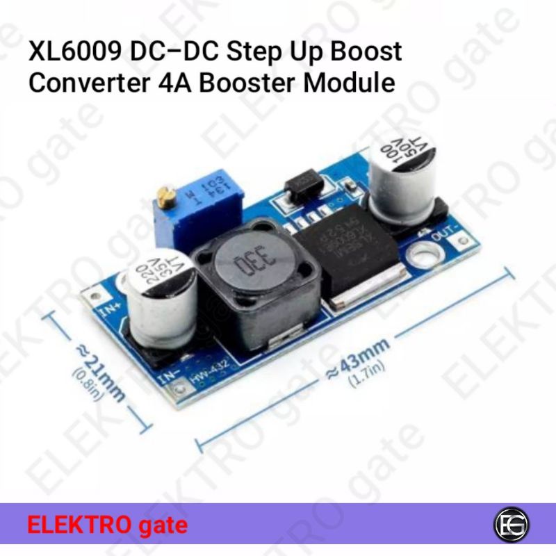 Jual XL6009 DC-DC Step Up Boost Converter 4A Booster Module | Shopee Indonesia