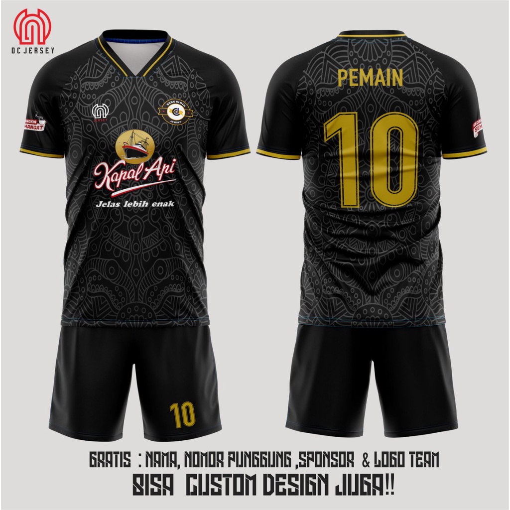 Jual jersey futsal custom full printing free design nama | Shopee Indonesia