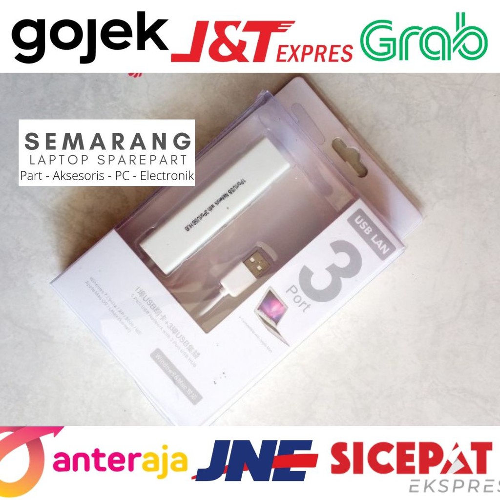 Jual CONVERTER USB LAN PLUS 3 PORT USB 3PORT Adaptor Adapter HUB ...