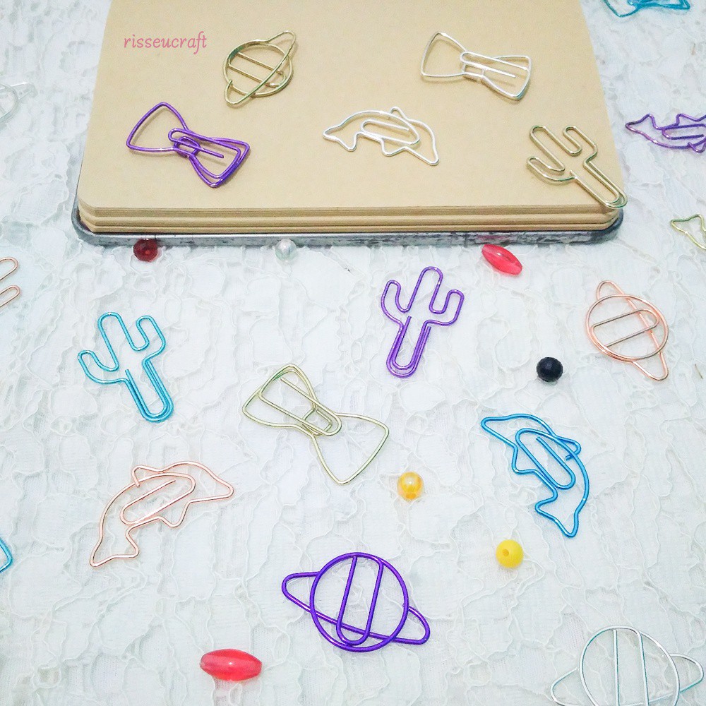 Jual Paper Clip Lucu Warna Warni berbagai Bentuk untuk Berkas File ...