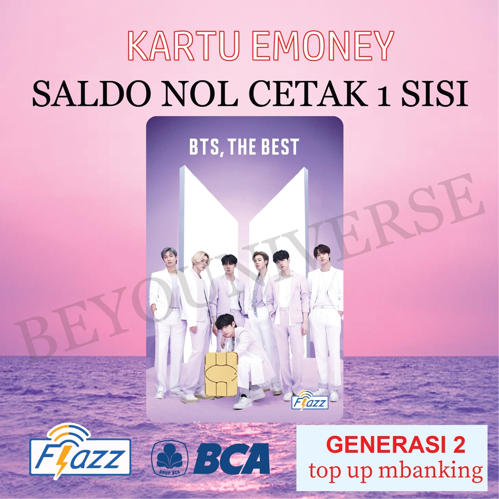 Jual Kartu Emoney Mandiri atau BCA Flazz Gen 2 BTS THE BEST FOTO COVER ...