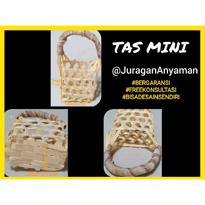 Jual TAS ANYAM - TAS BAMBU - TAS UNIK MINI - SOUVENIR - CENDRAMATA - BISA DESAIN ANYAMAN SENDIRI ...