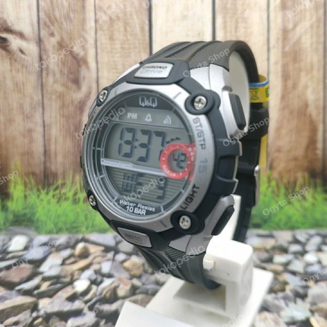 Jual Jam Murah Jam Tangan Pria Q&Q Qq Digital Strap Karet Hitam ...