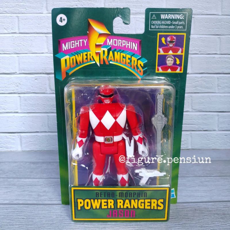Jual HASBRO POWER RANGERS RETRO MIGHTY MORPHIN JASON RED RANGER SUPER ...