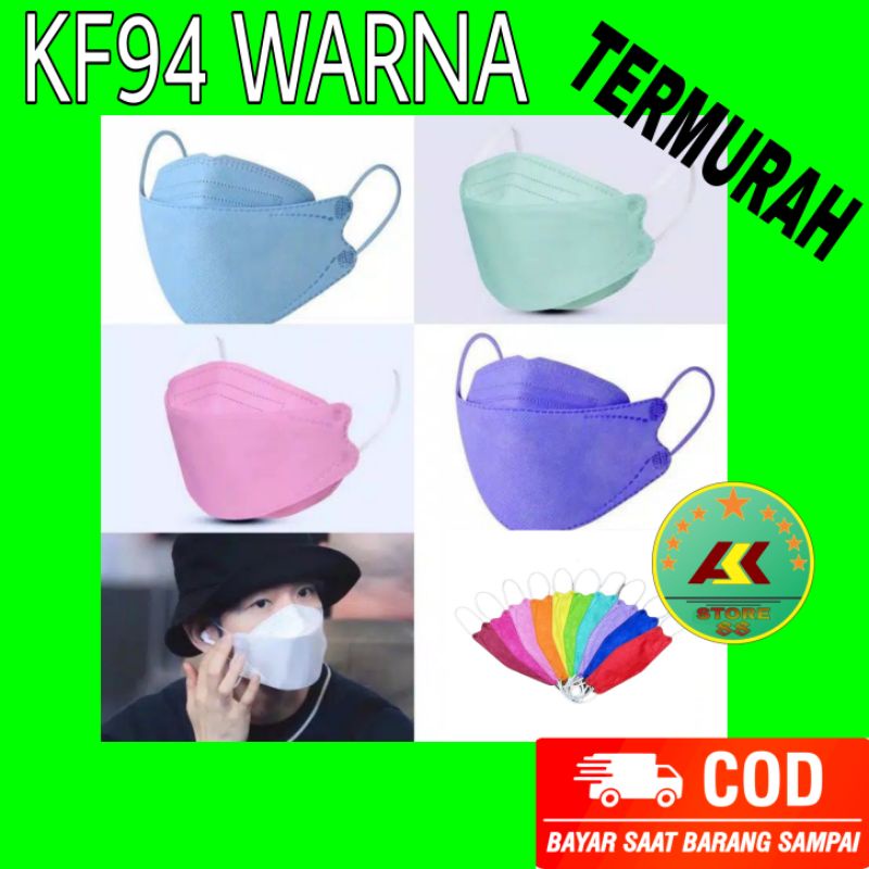 Jual KF94 warna Masker Kf94 Msker Kf94 Masker Korea Kf94 Hitam Kf94 ...