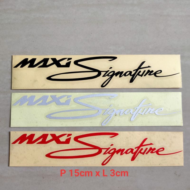 Jual Stiker cutting maxi signature, Aerox, lexi, nmax, xmax yamaha ...