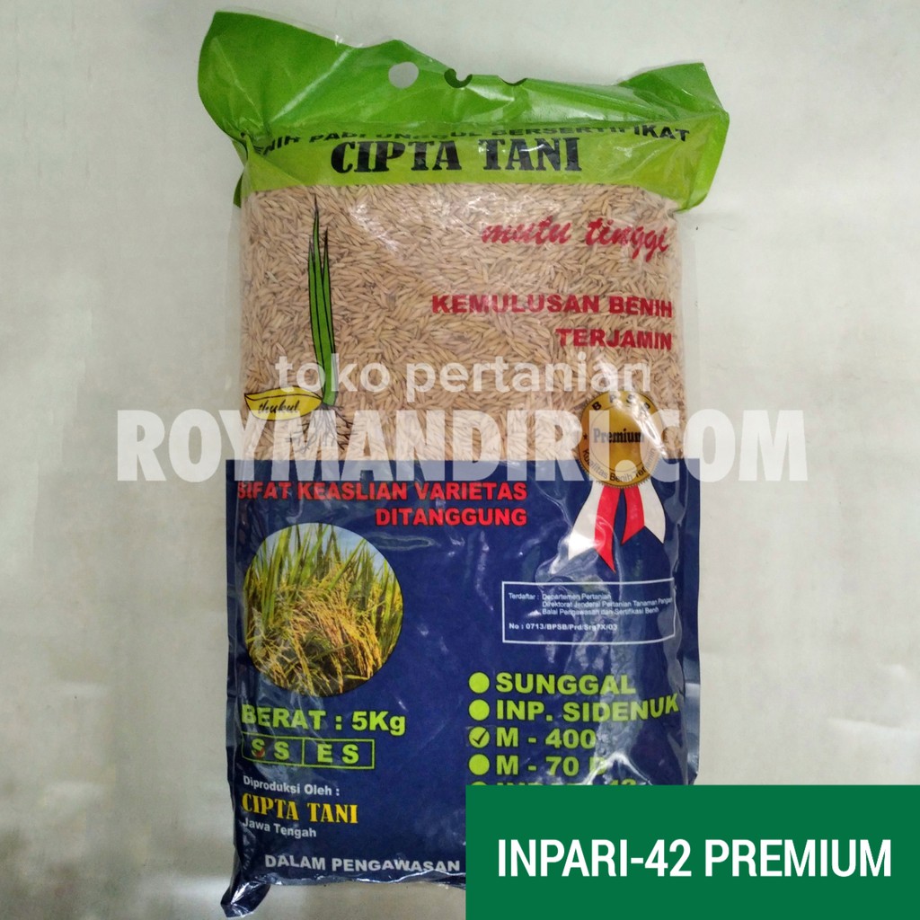 Jual BENIH PADI INPARI 42 PREMIUM CIPTA TANI - 5 KG | Shopee Indonesia
