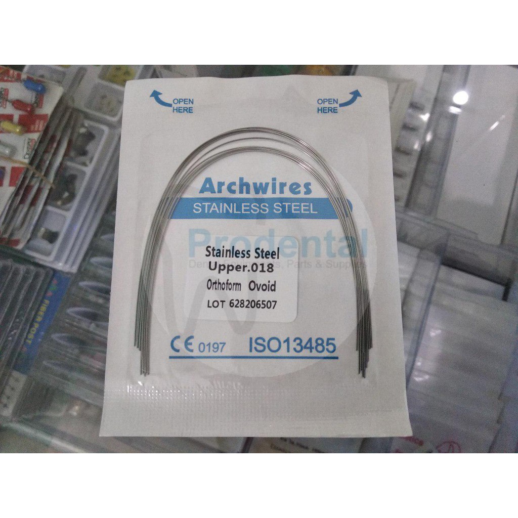 Jual Kawat Gigi Stainless Steel / Kawat Behel Upper Ukuran 0.18 (isi 10 ...