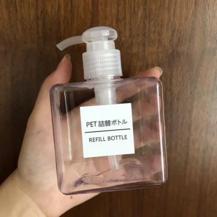 Jual Tempat Sabun Cair Kotak Soap Pump Refill Bottle Muji 250ml ...