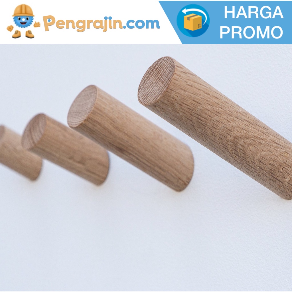 Jual Wooden Hook / Gantungan Kayu Lathe Edition Minimalis | Ha12 ...