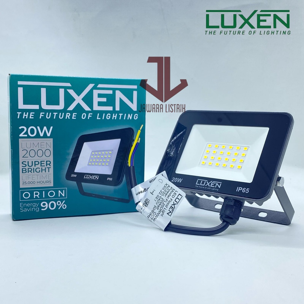 Jual LUXEN LED FLOOD LIGHT ORION LAMPU SOROT 20W 20 W WATT BERGARANSI ...
