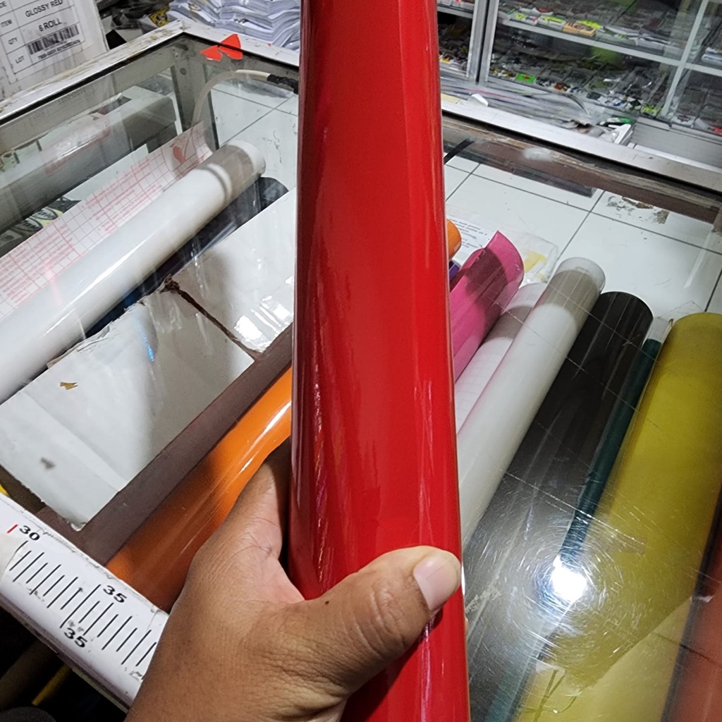 Jual Bahan Sticker skotlet polos warna glossy profix,maxdecal,goodfix ...