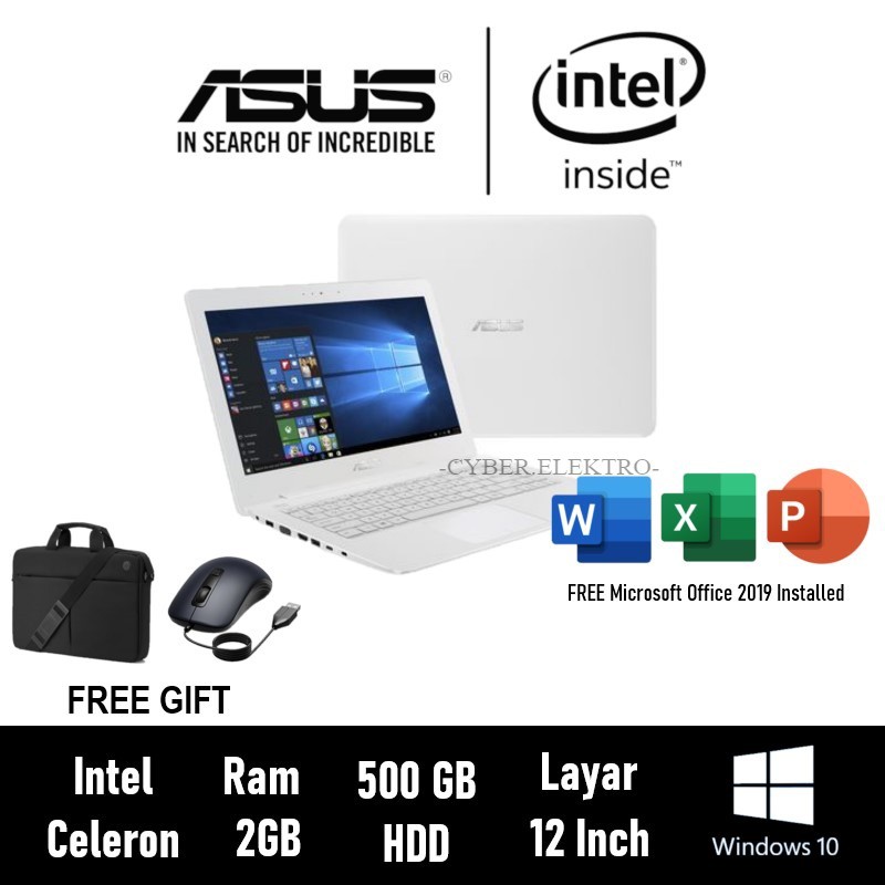 Jual Notebook Asus X200 intel celeron RAM 2GB HDD 500GB [FREE MOUSE ...