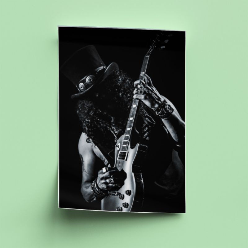 Jual Poster Slash M31 / Poster Gun N' Roses / Poster Musik / Poster A3 ...