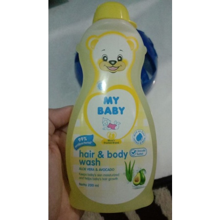 Jual my baby hair and body wash kuning 200ml | Shopee Indonesia
