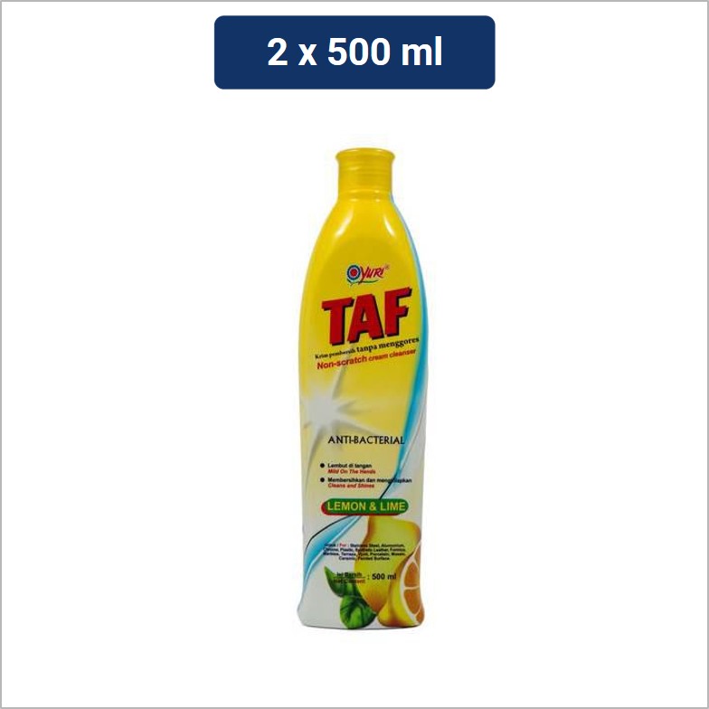 Jual Yuri Taf Krim Pembersih Stainless Lemon Lime 2 x 500 mL | Shopee ...
