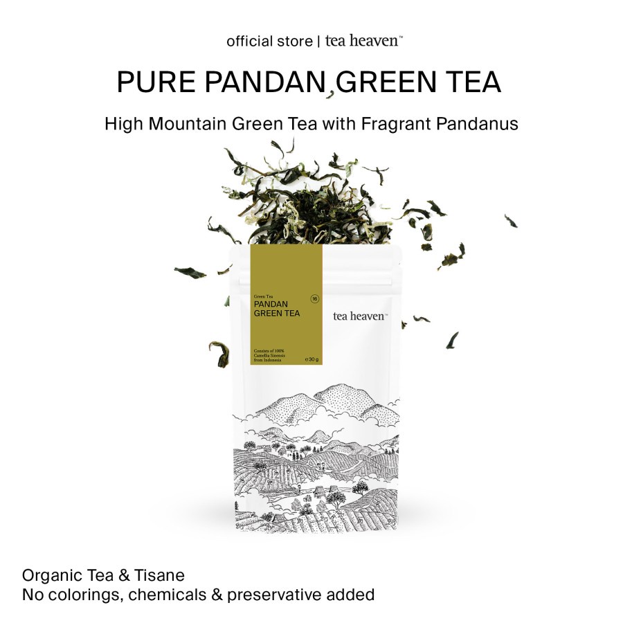 Jual Tea Heaven Pandan Green Tea 30gr | Shopee Indonesia