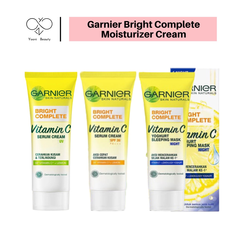 Jual Garnier Bright Complete Day & Night Moisturizer Cream / Pelembab ...