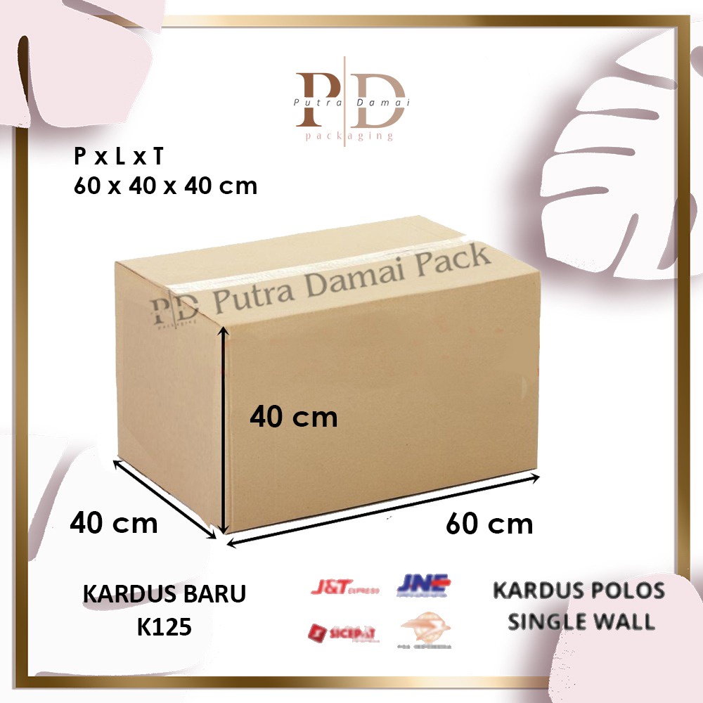 Jual 5 PCS KARDUS / BOX PARCEL CUSTOM DLL. UKURAN 60 x 40 x 40 | Shopee ...