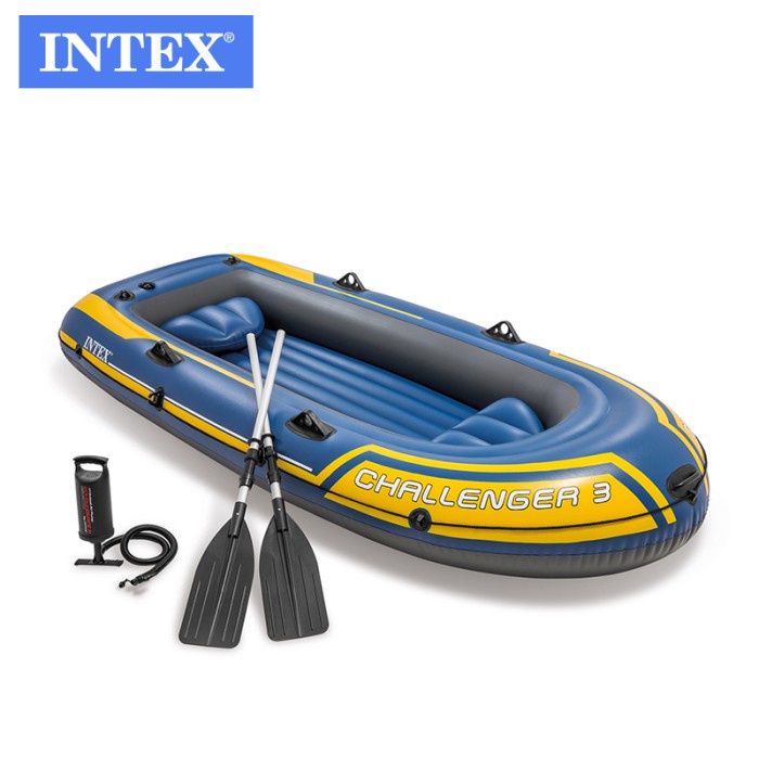 Jual Perahu Karet Challenger 3 Boat Set Inflatable Raft - INTEX 68370 ...