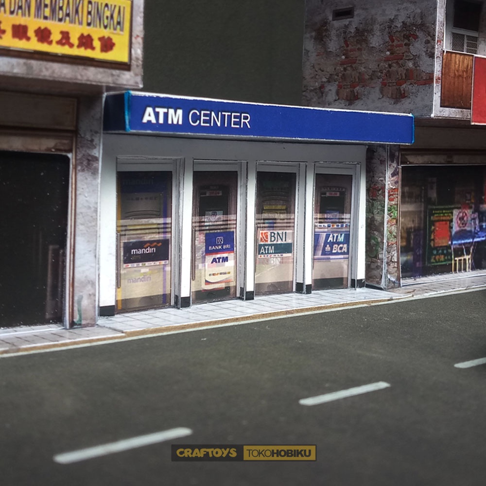 Jual DIORAMA DIECAST - MINIATUR ATM CENTER | Shopee Indonesia