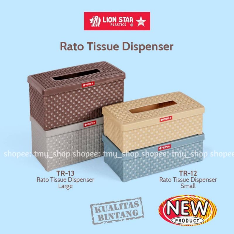 Jual KOTAK TISU lion star tempat tisu box tutup plastik tebal TR12 TR13 ...