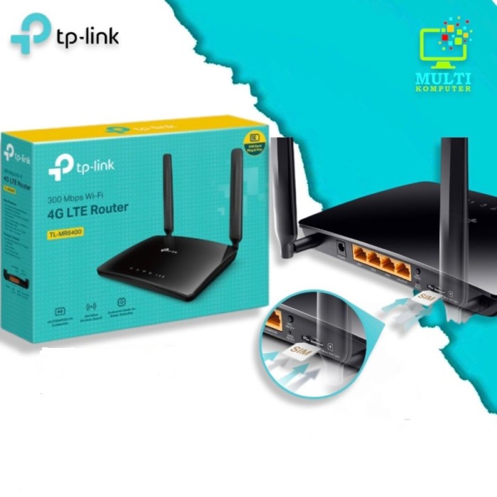 Jual Tp-Link Tl-Mr6400 300Mbps Wireless N 4G Lte Router #98 | Shopee ...