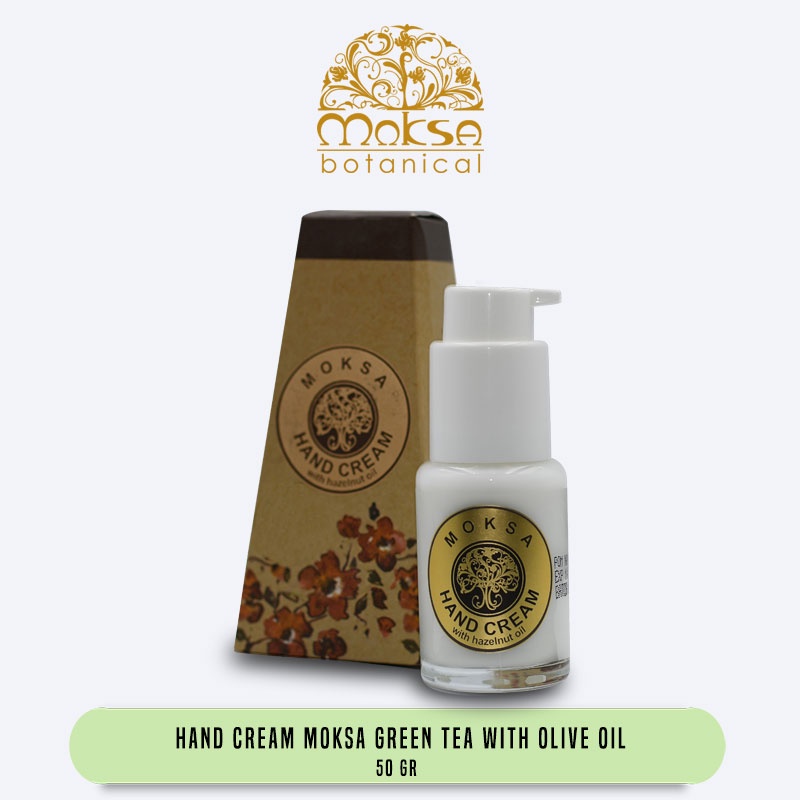 Jual Moksa Hand Cream 50 ml Green Tea with Olive Oil | Shopee Indonesia