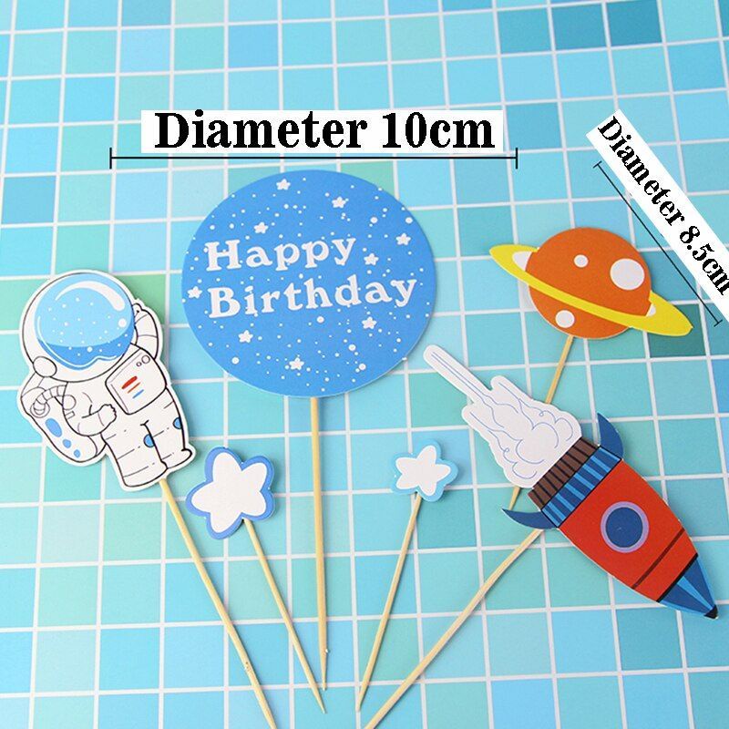 Jual Topper Kue Desain Astronaut Spacemen Cake Topper/Topper Kue Untuk ...