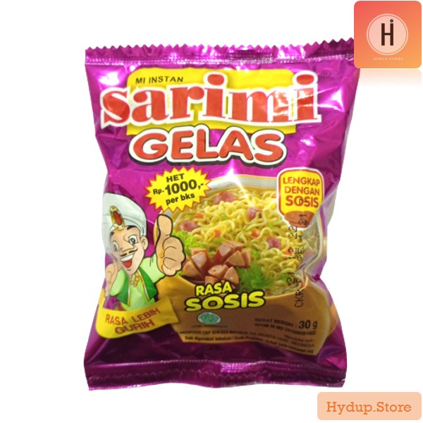 Jual Sarimi Gelas Renceng isi 10 Sahset Lengkap dengan Sosis @30 Gram ...