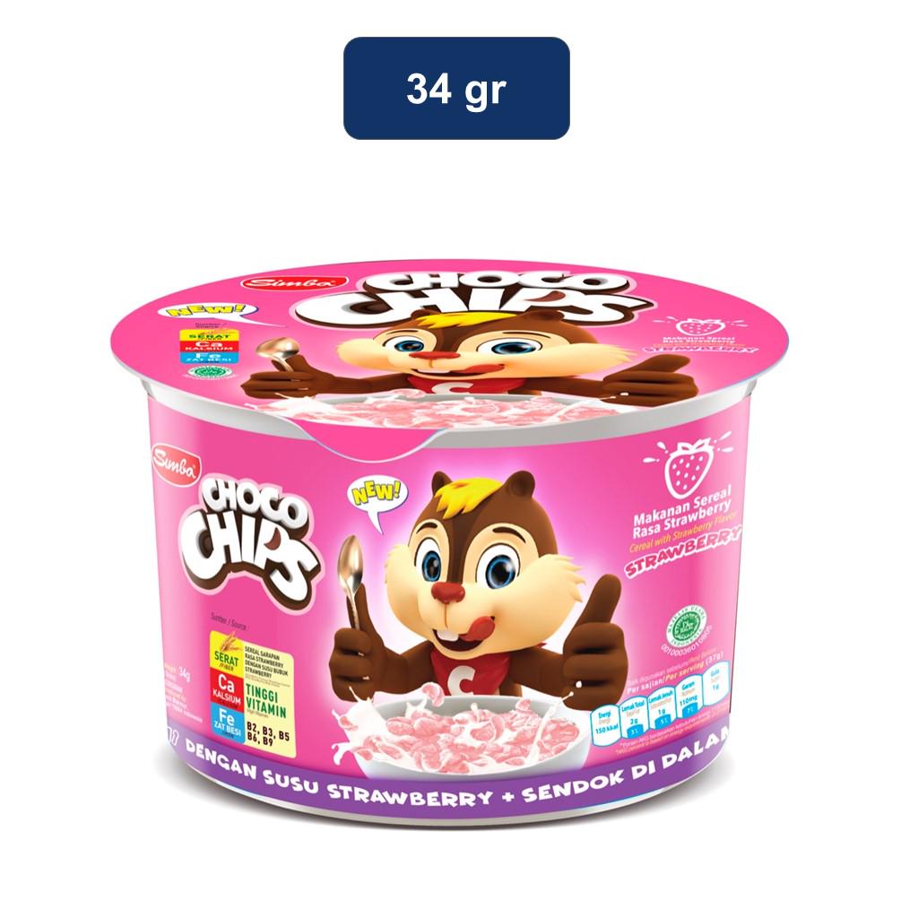 Jual Simba Choco Chips Sereal Strawberry 34 gr | Shopee Indonesia