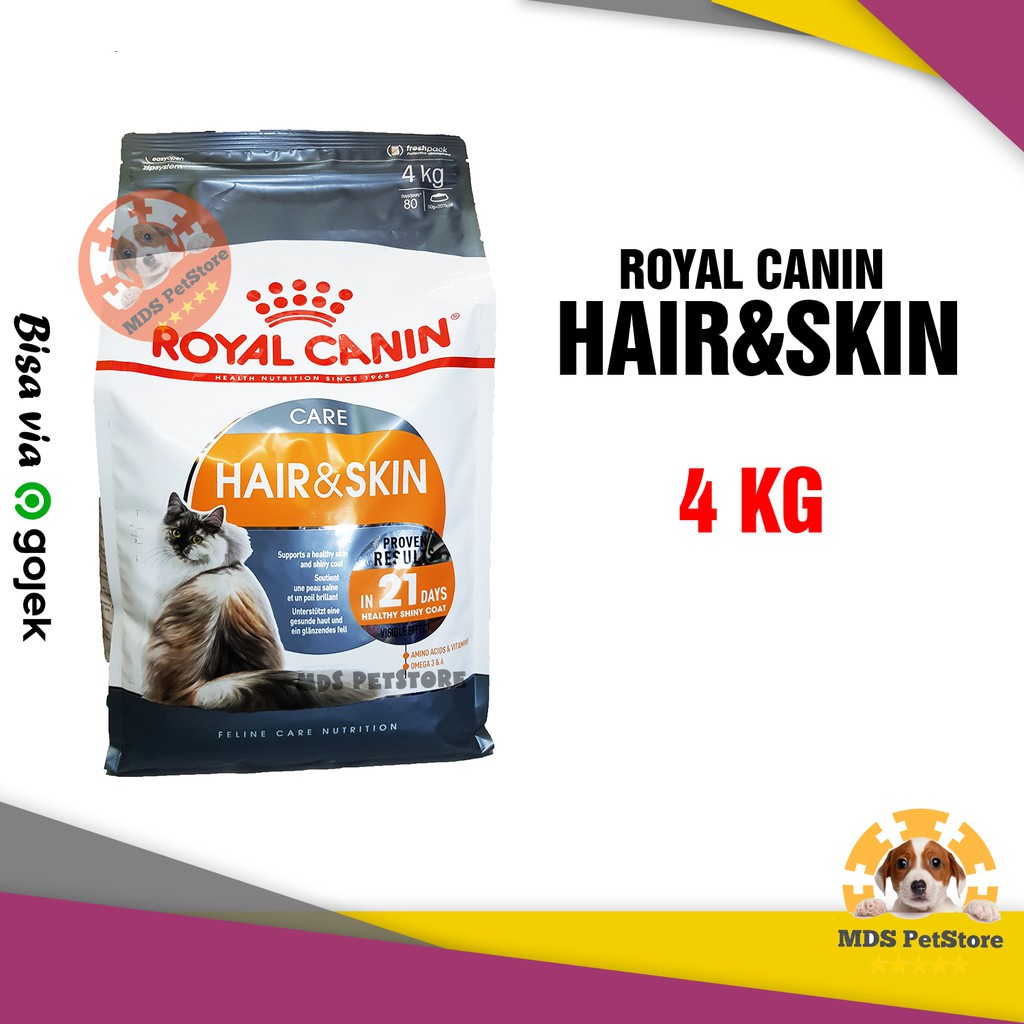 Jual Royal Canin Hair and Skin 4 Kg | makanan kucing rc hairskin 4kg ...