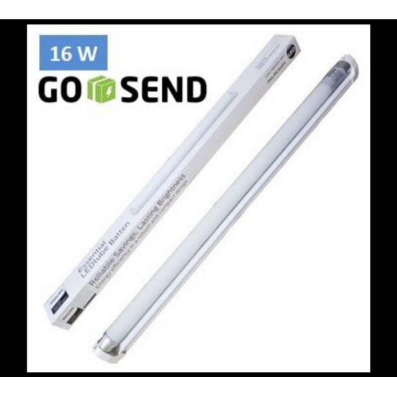 Jual lampu philips led neon panjang 16w komplit set T8 ecofit set tl ...