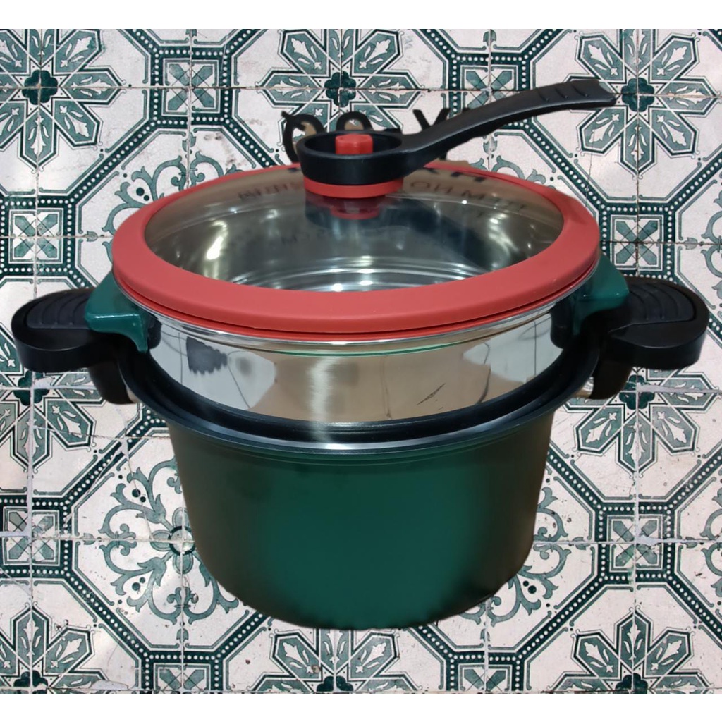 Jual ( KJO ) Panci Presto Kukus Teflon Pressure Cooker Pot Totipotent 3.5 Liter Melunakan Daging ...