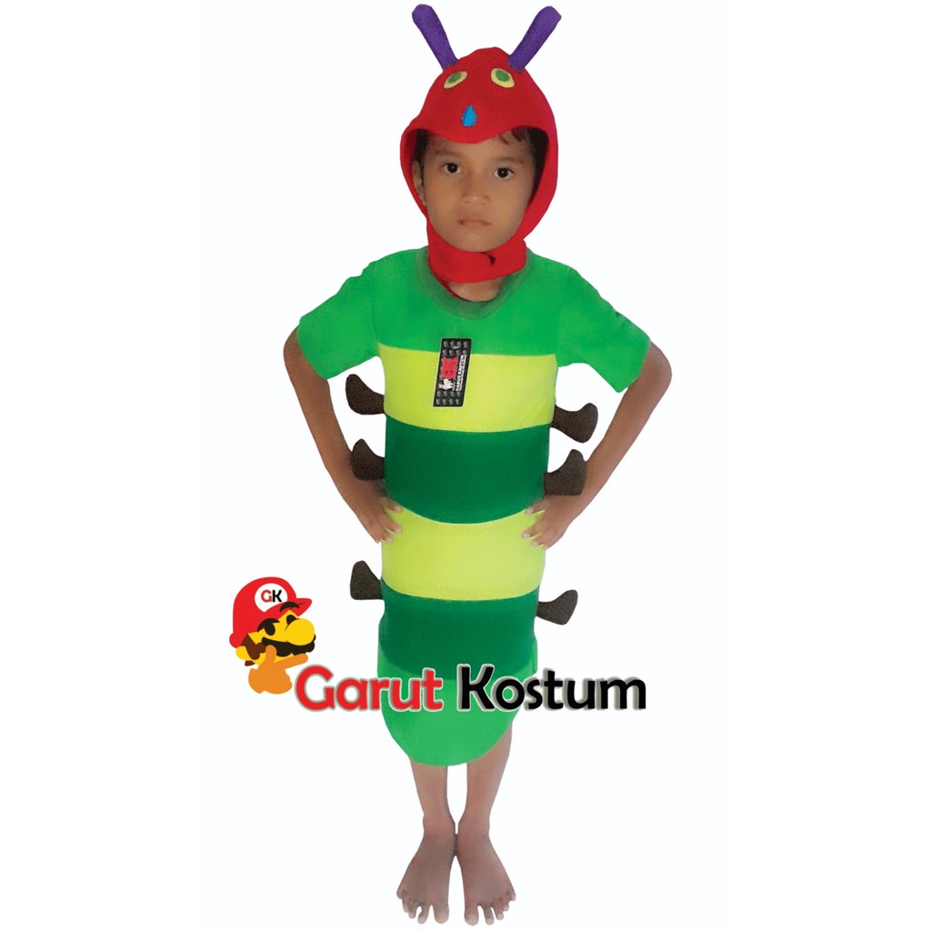Jual Kostum ulat setelan anak lucu costume karnaval | Shopee Indonesia