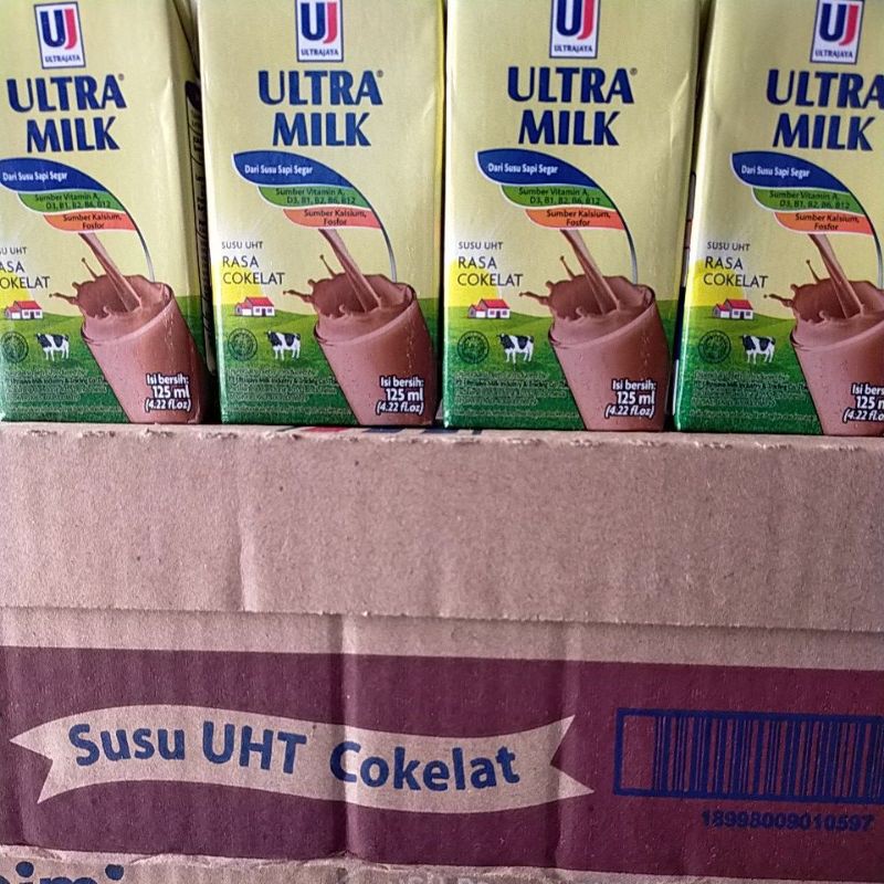 Jual Susu Ultra Milk rasa coklat 125 ml | Shopee Indonesia