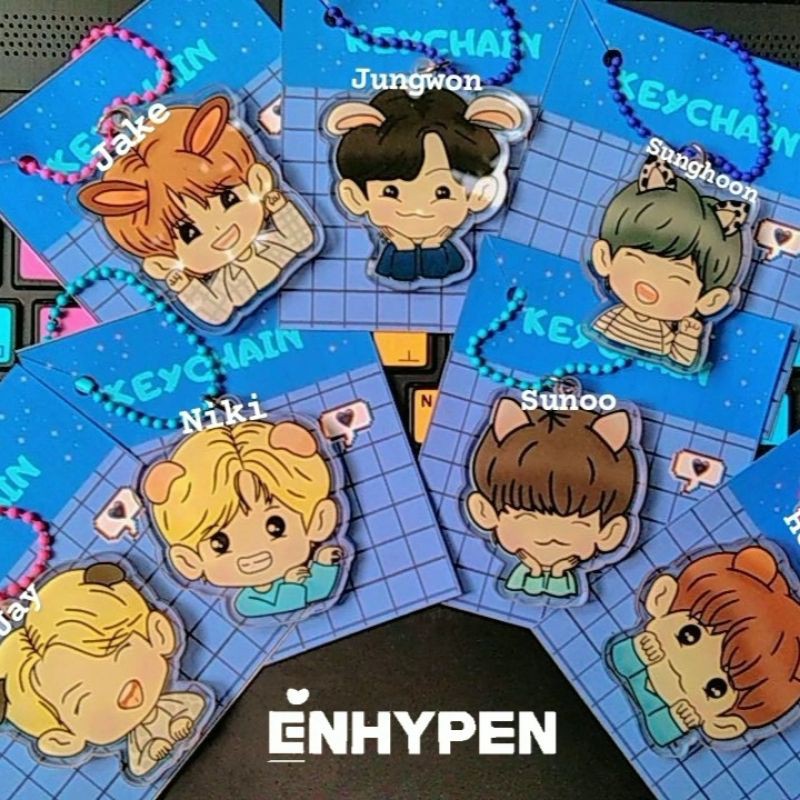 Jual KEYCHAIN ENHYPEN KPOP / GANTUNGAN KUNCI | Shopee Indonesia