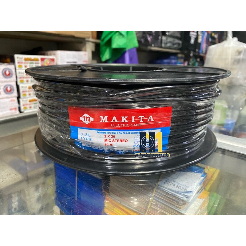 Jual Kabel Mic Audio Sound Stereo Makita 2x20 80M & Canare | Shopee ...