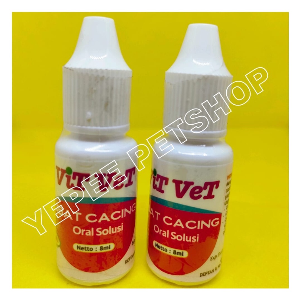 Jual Vit Vet Obat Cacing 8 ml untuk Kucing & Anjing | Shopee Indonesia