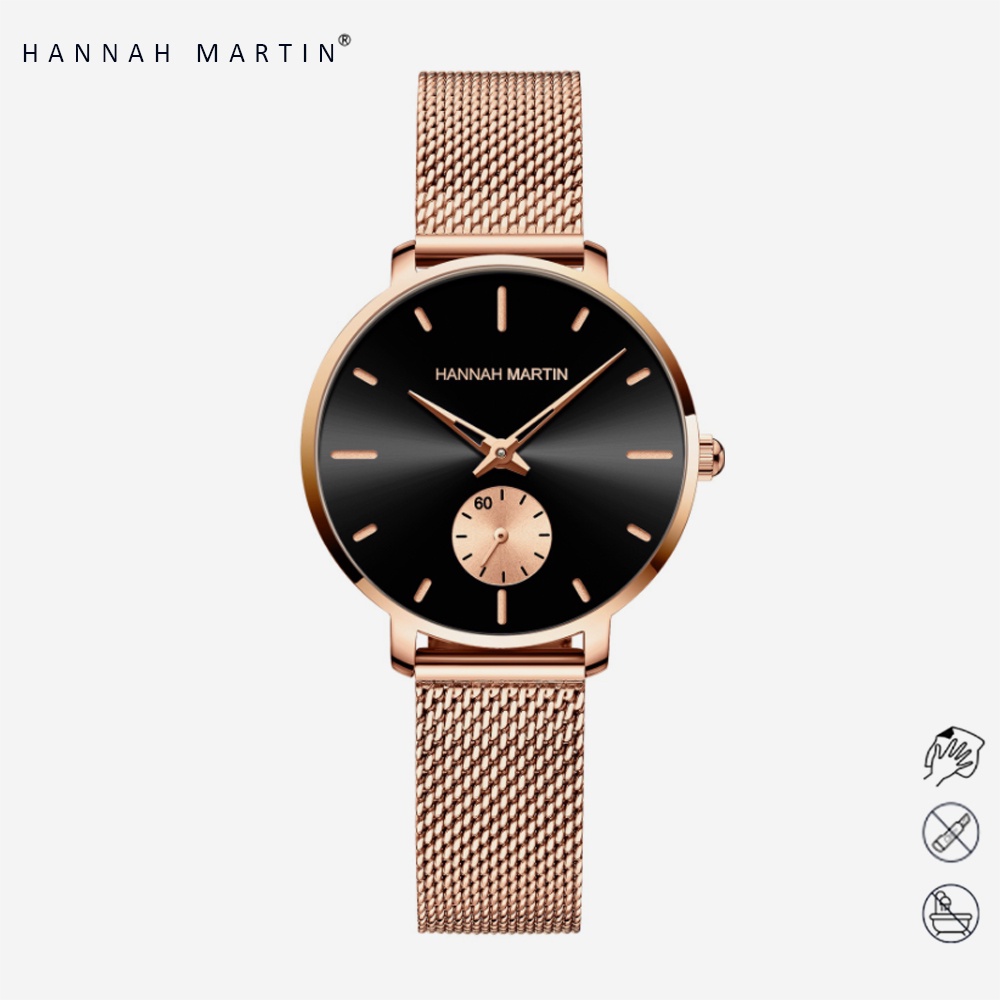 Jual HANNAH MARTIN Jam Tangan Wanita 100% Original Simple Watch ...