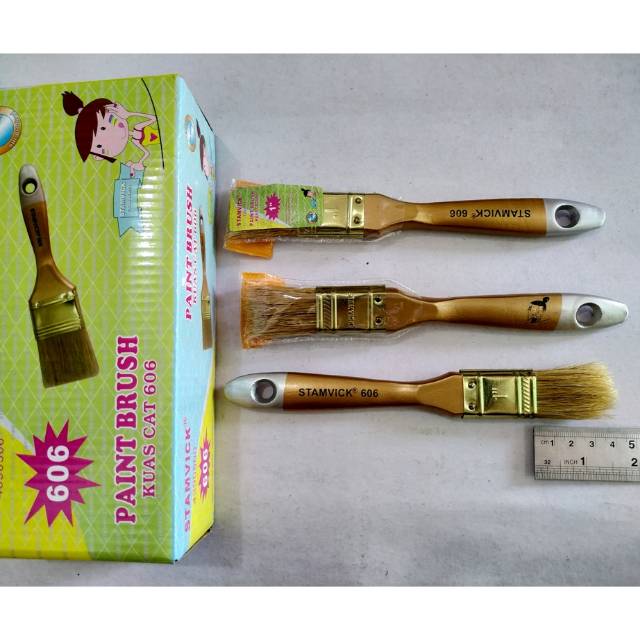 Jual Kuas tangan 1" / PAINT BRUSH/KUAS CAT DINDING TEMBOK TANGAN ...