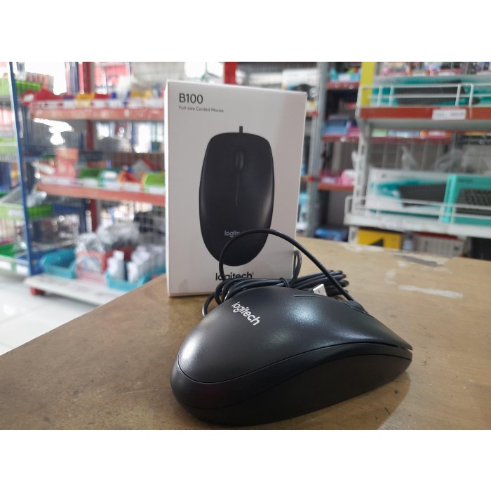 Jual Mouse USB LOGITECH B100 murah bergaransi Surabaya | Shopee Indonesia